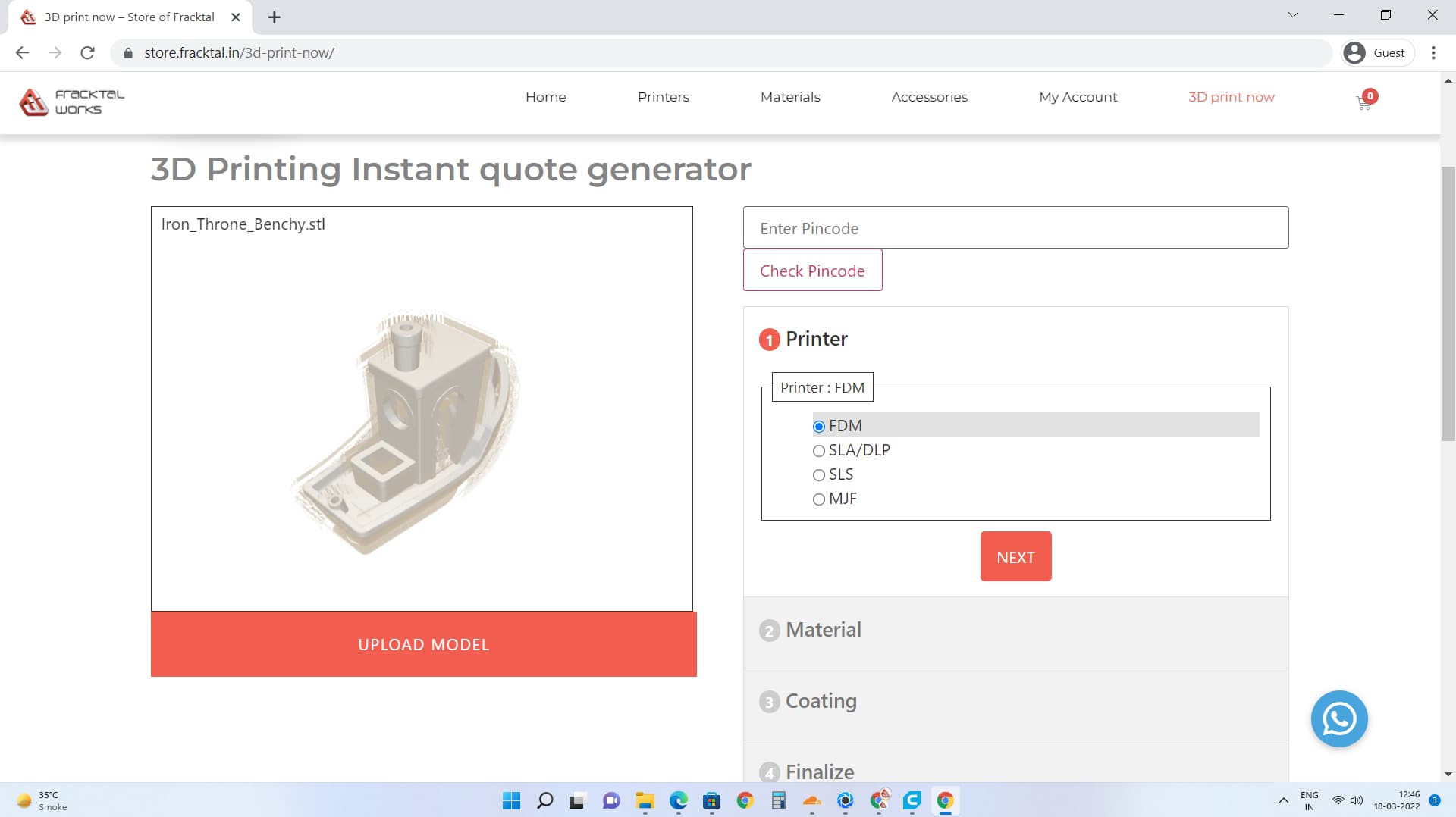 How 3D print now works - Fracktal